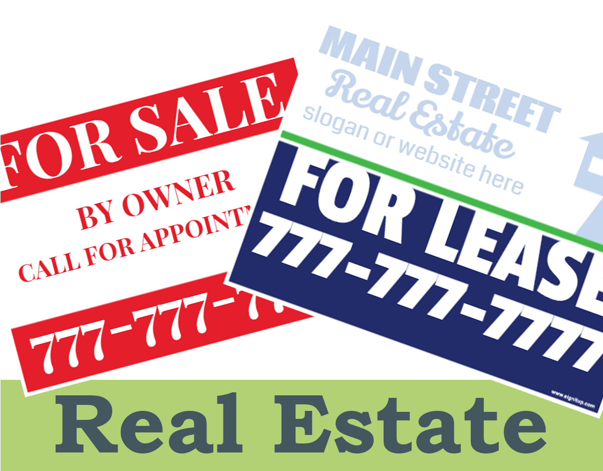 Download Real Estate Yard Signs - Full Size PNG Image - PNGkit
