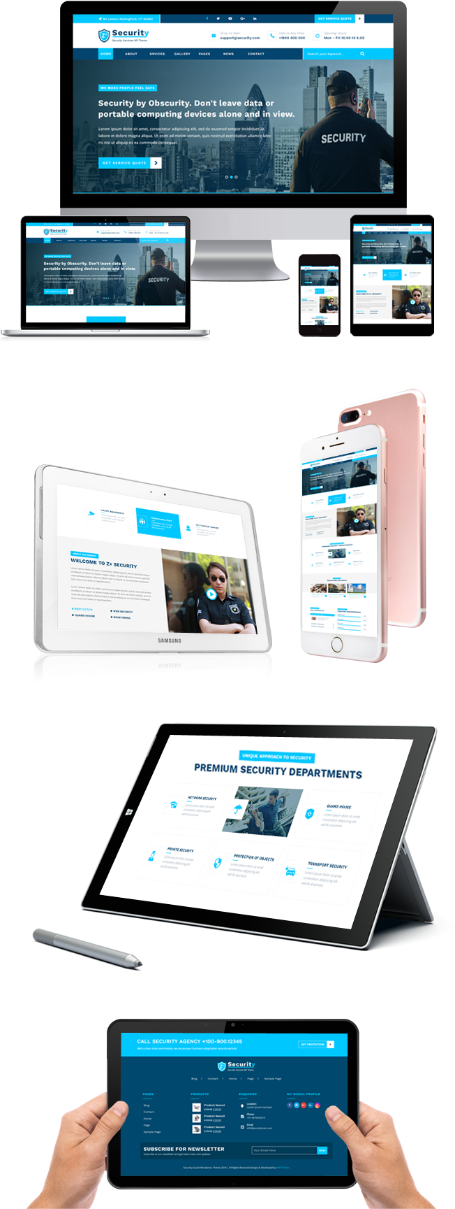 Download Security Guard Wordpress Theme Features - Full Size PNG Image ...