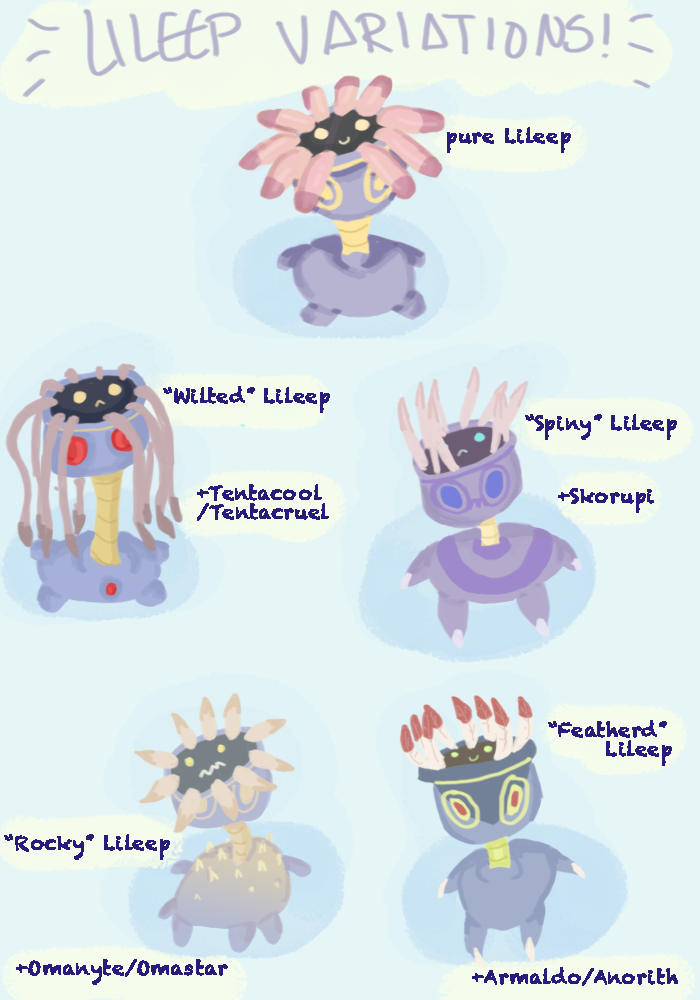 Download “ Some Lileep Variants Lileep Is My Favourite Fossil - Full ...