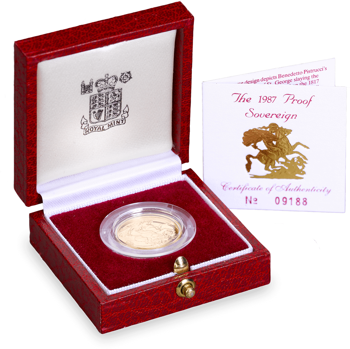 Download The 1987 Gold Proof Sovereign - Full Size PNG Image - PNGkit