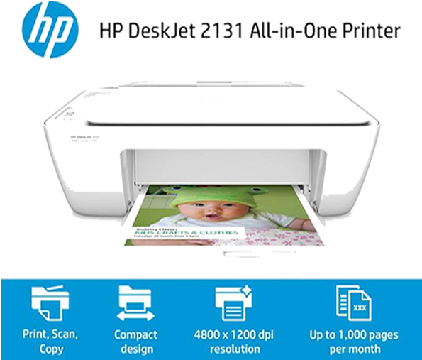 Download Hp Deskjet 2131 All In One Printer - Full Size PNG Image - PNGkit