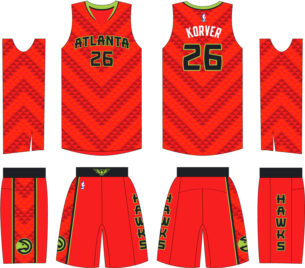 Download Atlanta Hawks Jersey Red - Full Size PNG Image - PNGkit