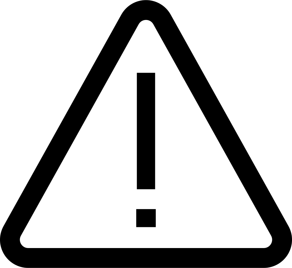 Download Png File - Attention Sign Black And White - Full Size PNG ...