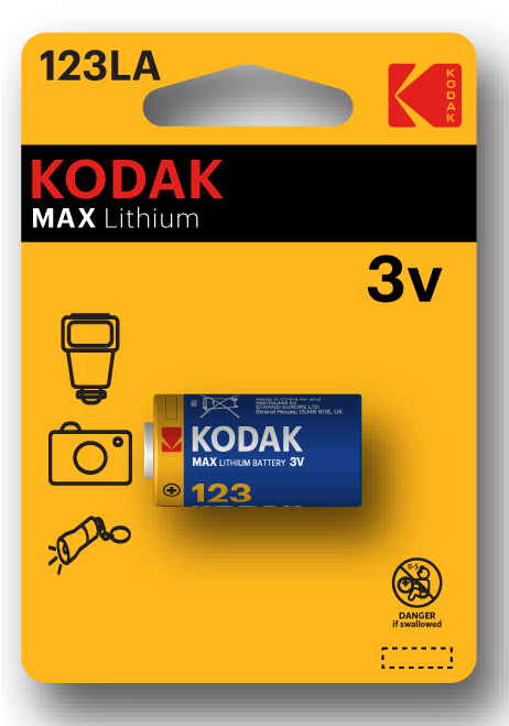 Download Kodak Battery 123 La - Sign - Full Size PNG Image - PNGkit