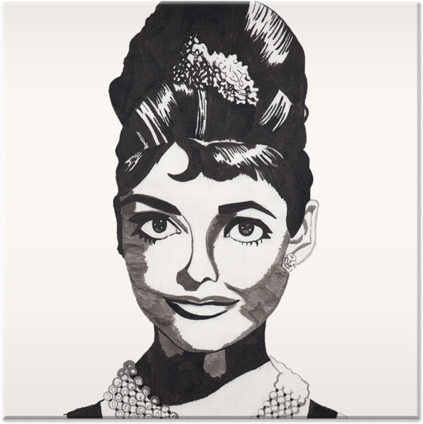 Download Azulejo Audrey Hepburn De Livia Meona - Headpiece - Full Size ...