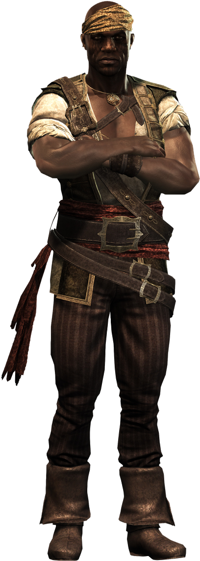 Download 3 - Adéwalé - Assassins Creed 4 Adewale - Full Size PNG Image ...