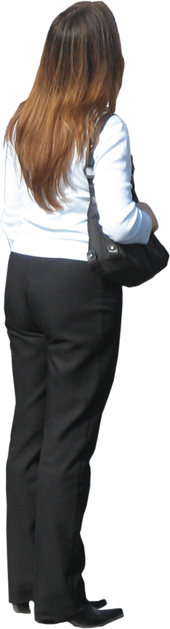 Download Woman Back Png - Person From Behind Png - Full Size PNG Image ...