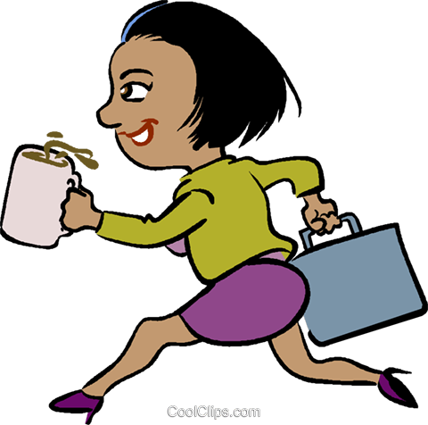 Download Woman Running Late For Meeting Royalty Free Vector - Running ...