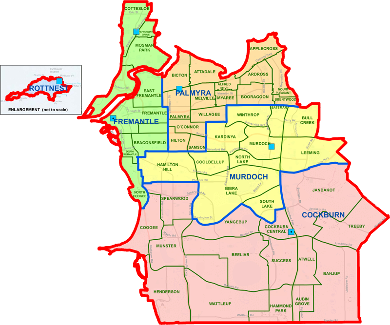Download Fremantle District Map - Map - Full Size PNG Image - PNGkit