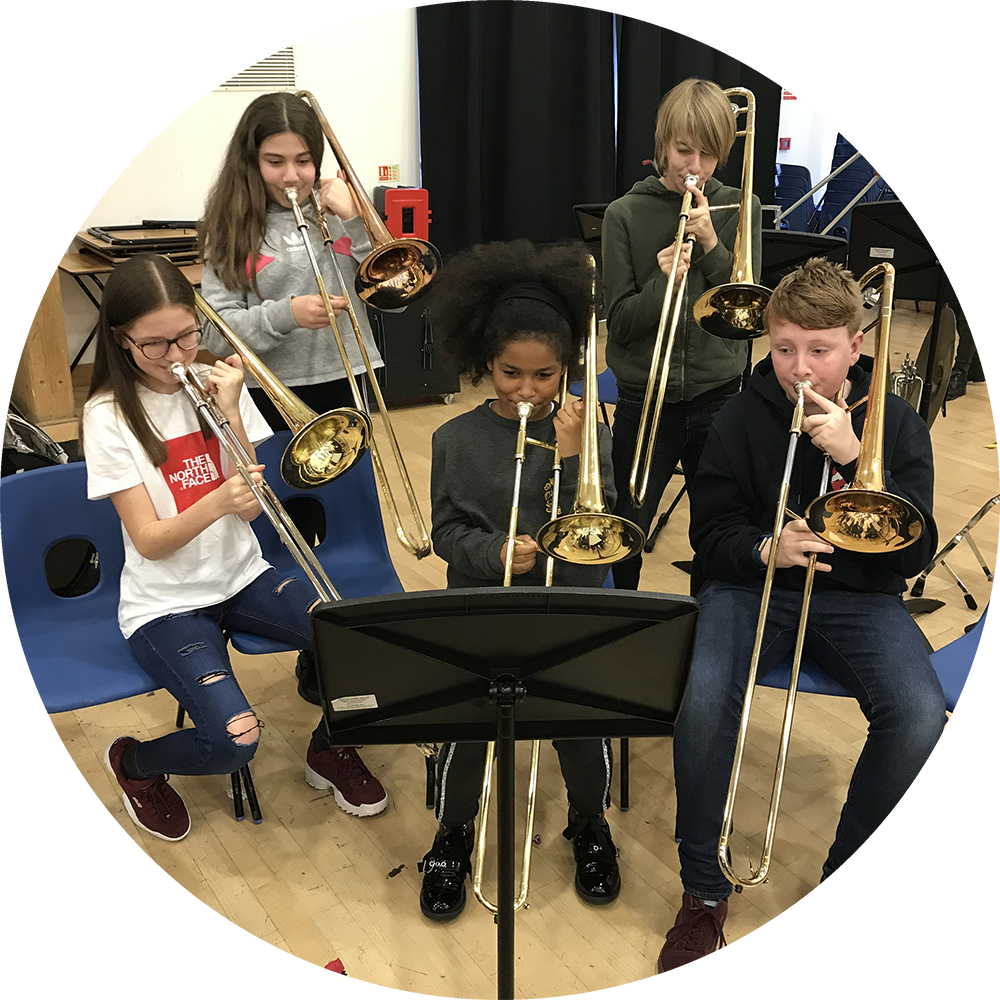 Download Concert Band - Types Of Trombone - Full Size PNG Image - PNGkit