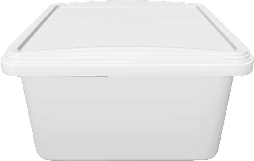 Download Square Box Ice Cream 1l - Lid - Full Size PNG Image - PNGkit