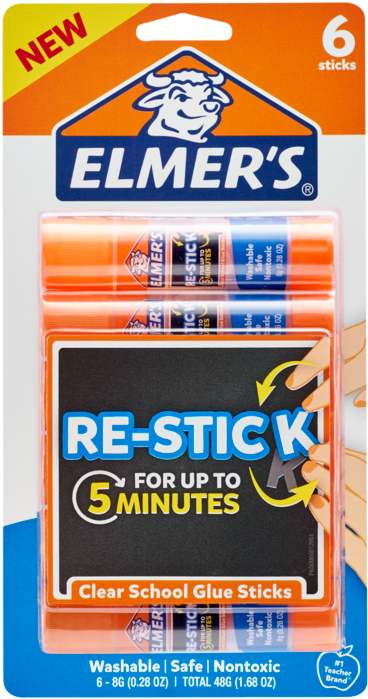Download High Res - Elmer's Re Stick Glue Sticks - Full Size PNG Image ...