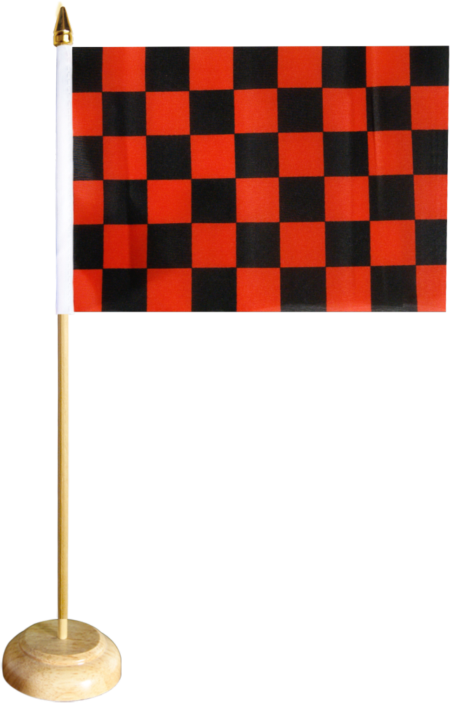 Download Checkered Red-black Table Flag - Flag - Full Size PNG Image ...