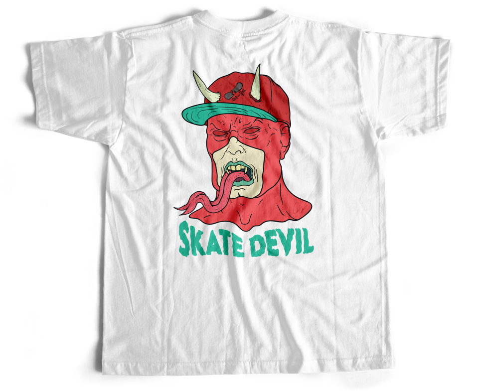 Download Skate Devil T-shirt - Full Size PNG Image - PNGkit