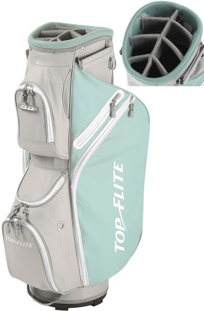 Download New Turquoise Blue Gray Womens 2018 Top Flite Cart - Golf Bag ...