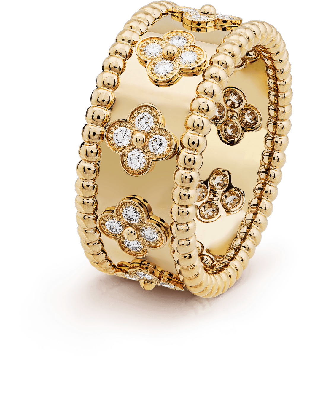 Download Perlée Clovers Ring, Small Model - Van Cleef Perlee Clover ...