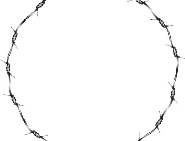 Download Barb Wire Clipart Border Wall - Wire Round Border - Full Size ...