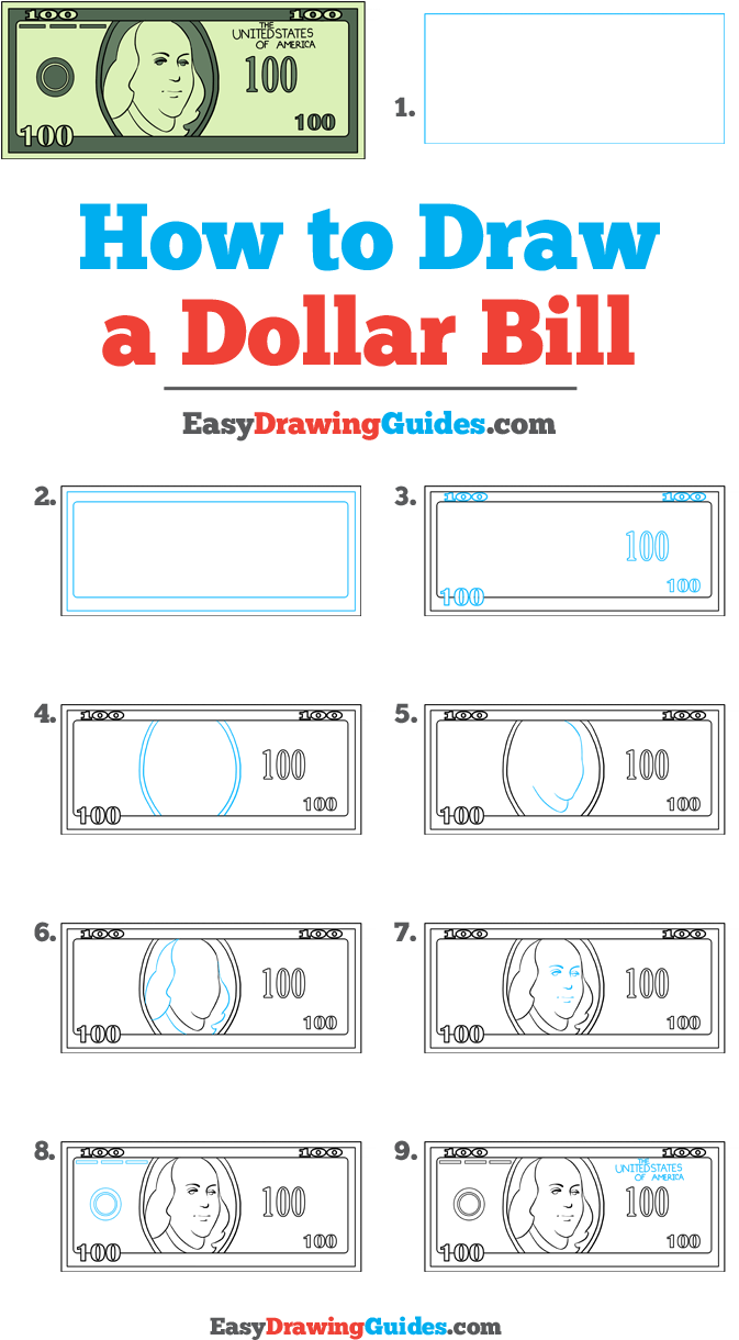 Download How To Draw Dollar Bill - Hanahan High School - Full Size PNG ...