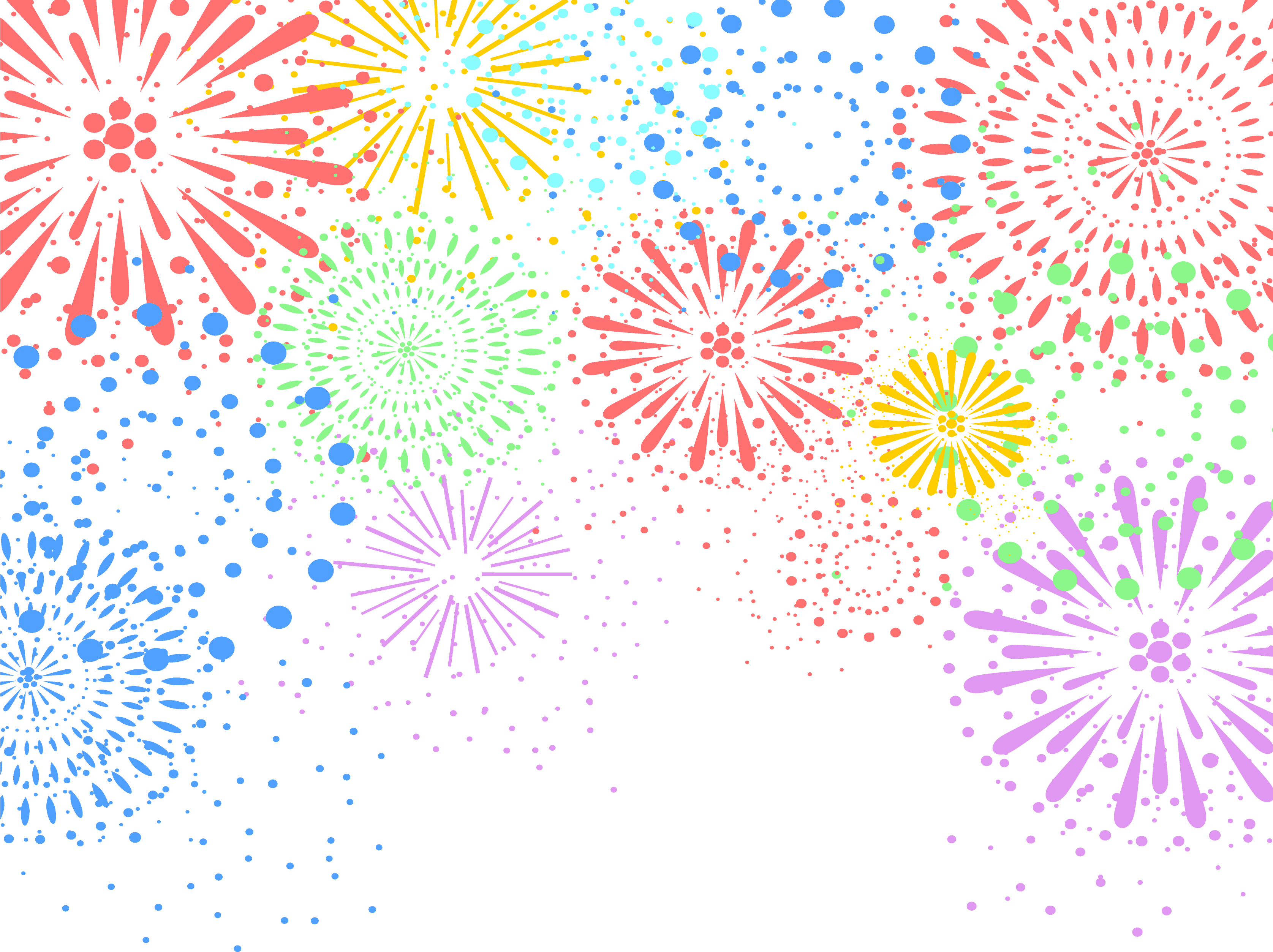 Download Fireworks Background White - Full Size PNG Image - PNGkit