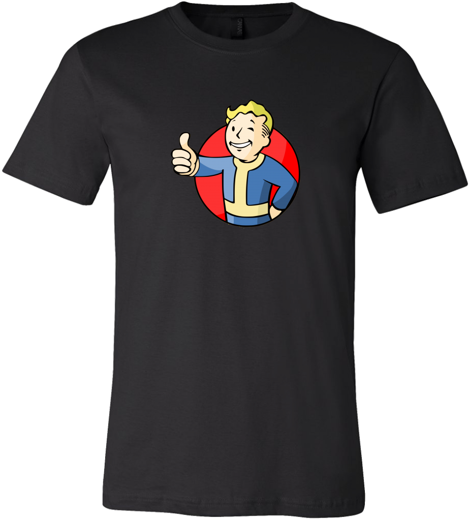 Download Fallout Vault Boy Thumbs Up Men's T-shirt - Fallout 3 - Full ...
