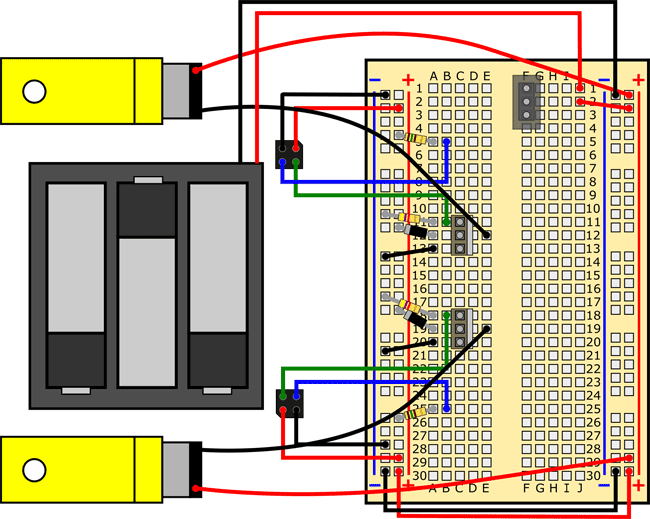 Download 3xaa Battery Pack For Line Following Robot - Make A Line ...