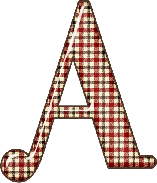 Download B * * Happy Camper Name Letters, Alphabet Letters, - Plaid ...