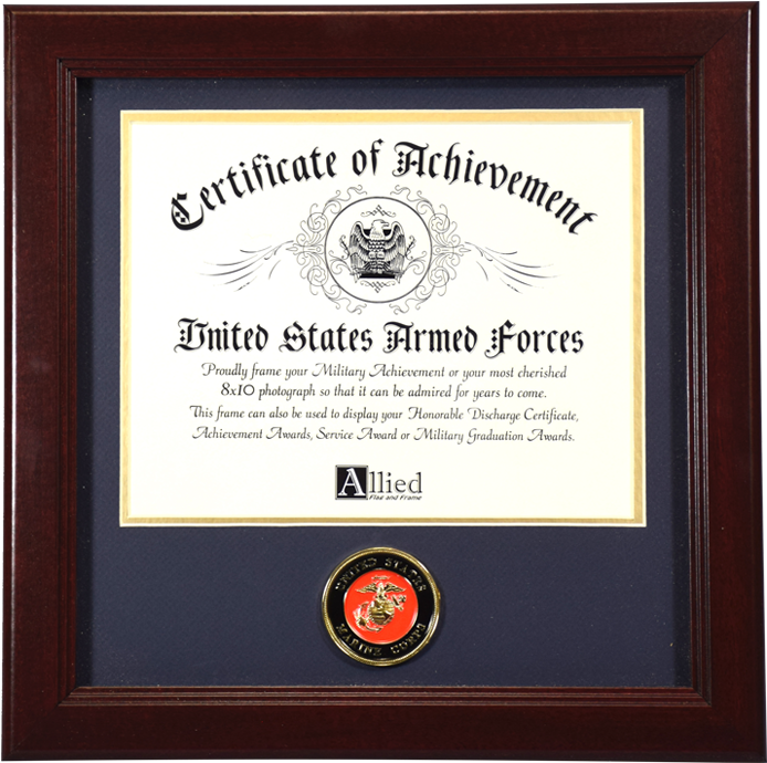 Download Usmc Certificate Frame - Picture Frame - Full Size PNG Image ...