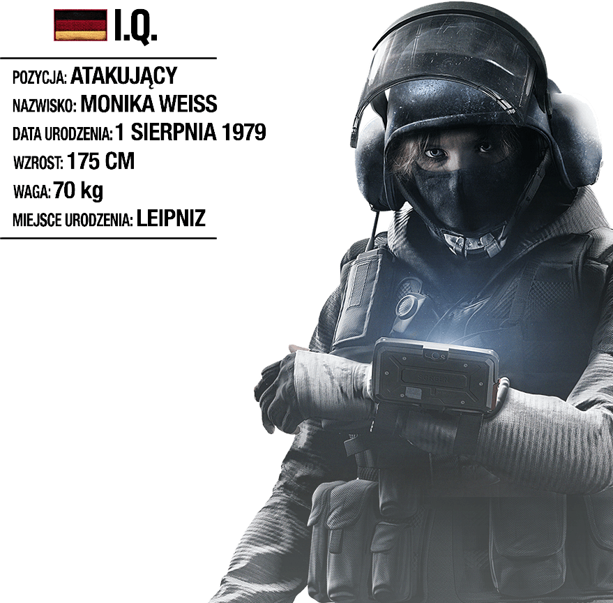 Download Siege Rainbow Six Iq - Rainbow Six Siege Operators Png - Full ...