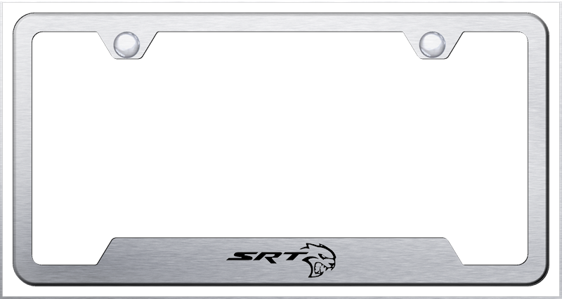Download Au Tomotive Gold Srt Hellcat Laser Etched Cut Out Frame ...