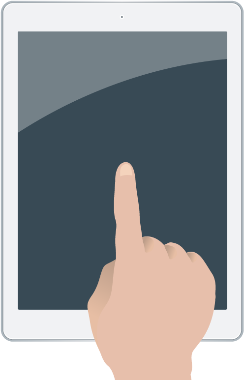 Download A Close Up Of A Hand Tapping On A Touchscreen - Sign - Full ...