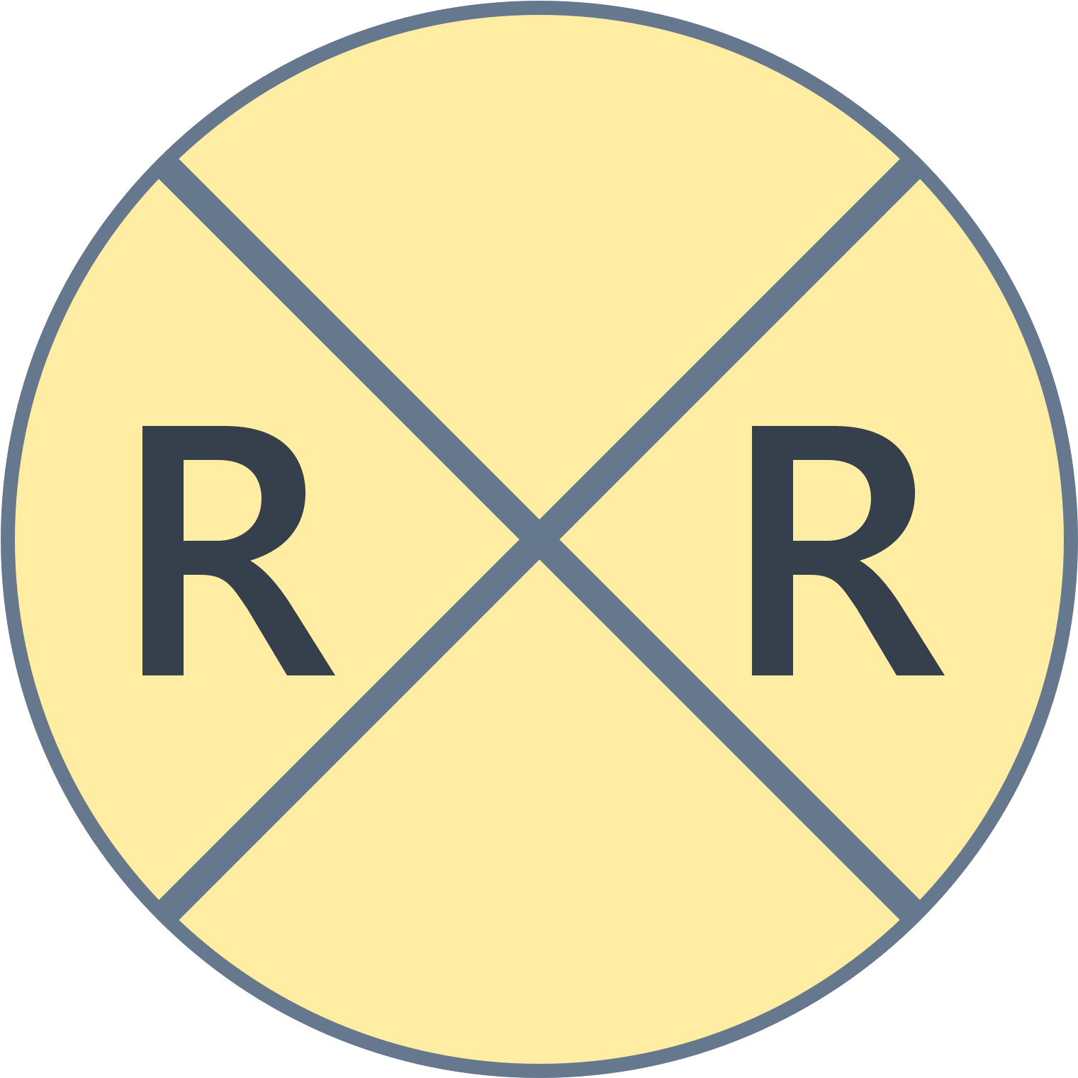 Download Panneau De Traversée Des Rails Icon - Circle - Full Size PNG ...