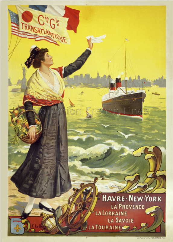 Download French Line Poster Created By Fernand Le Quesne - Poster ...