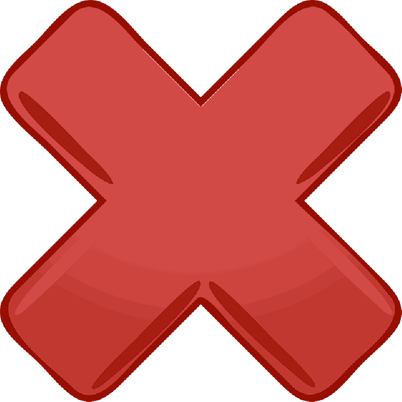 Download Red Sign Computer Black Green Icon User Small - Red X - Full ...