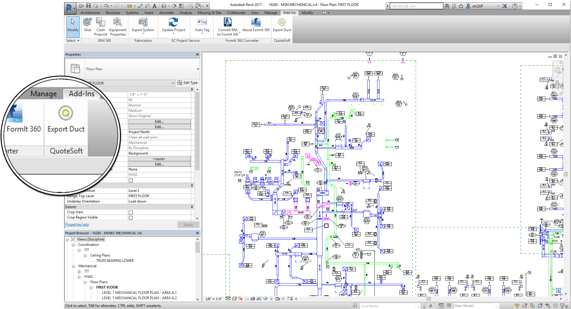 Download Quotesoft Revit Plug-in Lets You Extract Duct, Pipe - Pipe ...