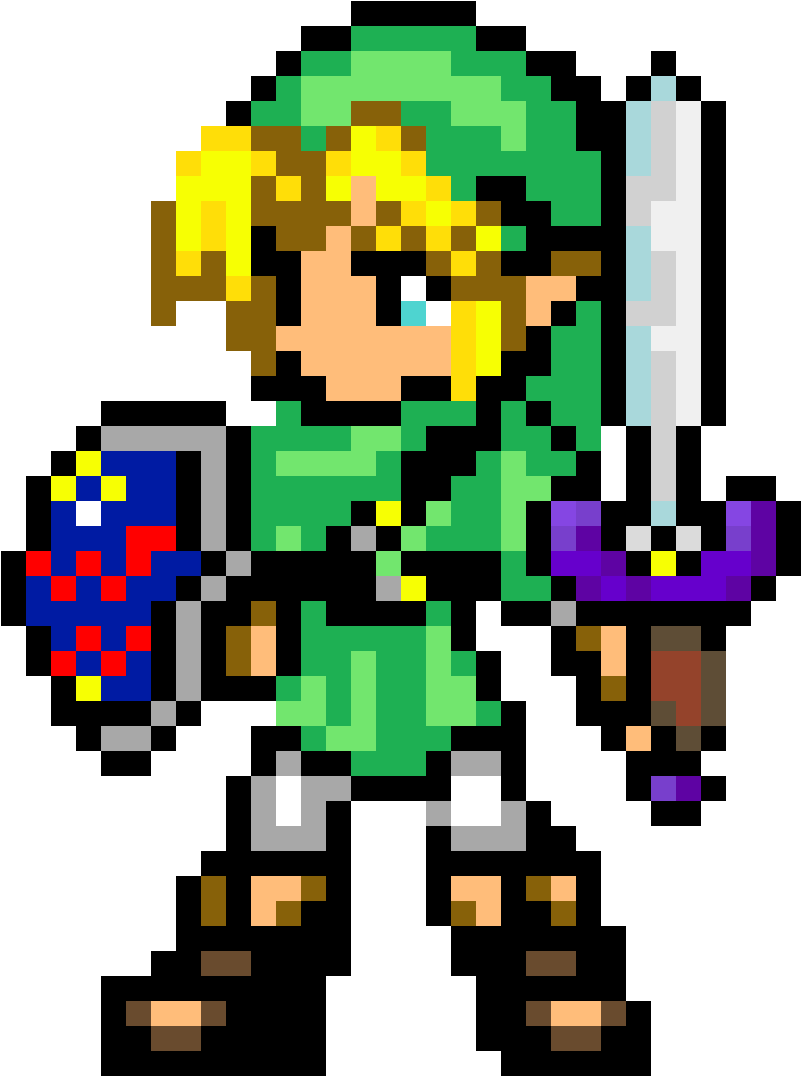Download Link - Zelda Link Pixel Art - Full Size PNG Image - PNGkit