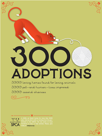 Download Maryland Spca Campaign Ad - Jessica Hische - Full Size PNG ...