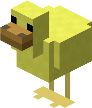Download File - Chick - Minecraft Baby Chicken - Full Size PNG Image ...