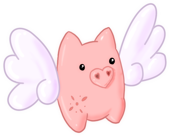 Download Cute Pig By Elik Chan - Cute Anime Pig - Full Size PNG Image ...