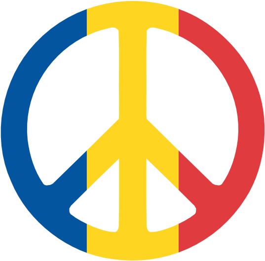 Download Chad Peace Symbol Flag 3 - Chad Symbols - Full Size PNG Image ...