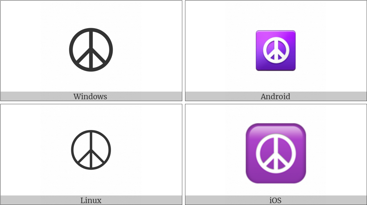 Download Peace Symbol On Various Operating Systems - Peace And Security ...