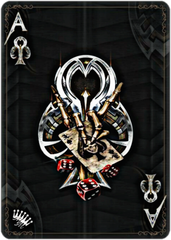 Download Skull Card Ace Playingcard Hand Dice Skeleton Bones - Playing ...