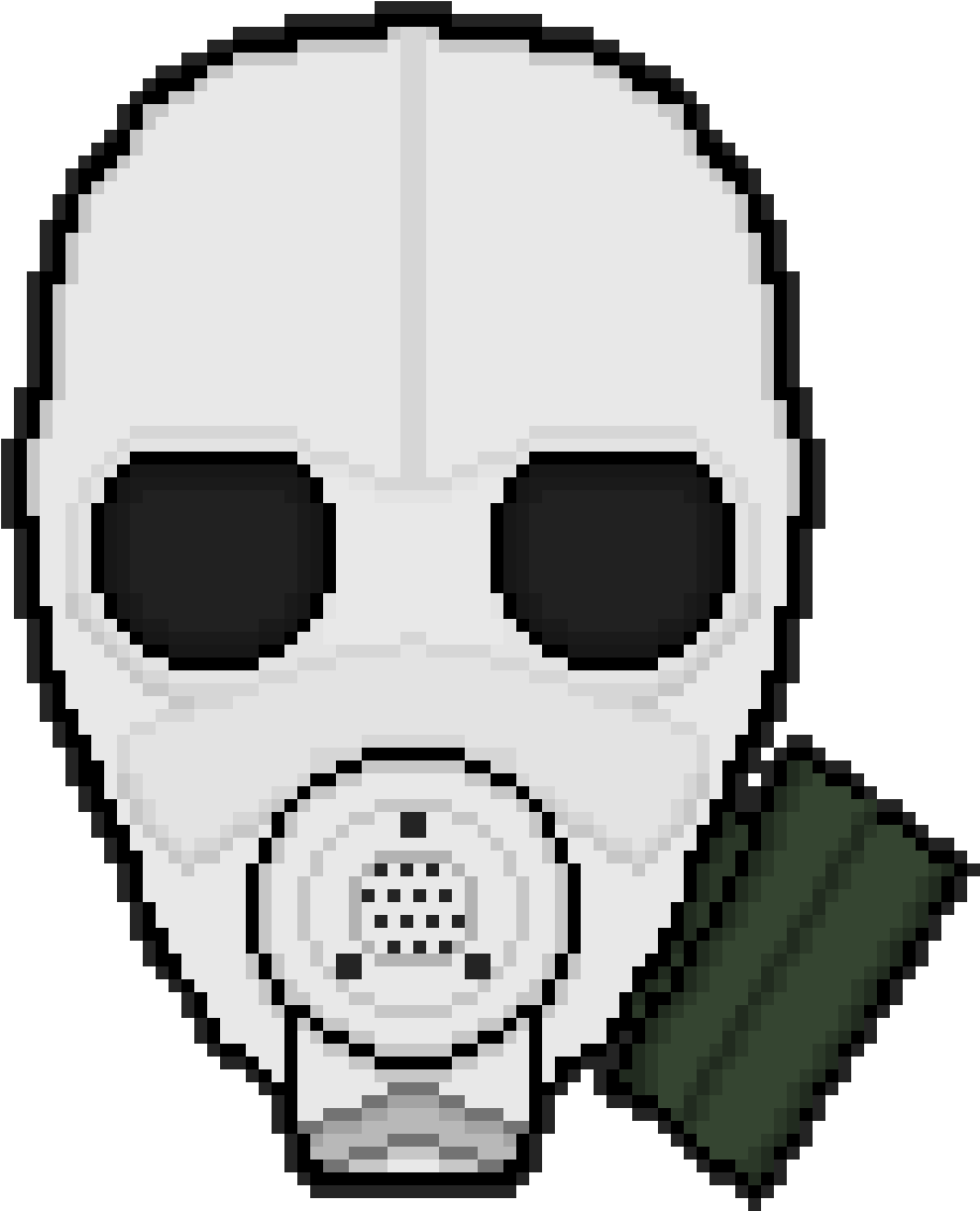 Download Gas Mask Pixel Art - Full Size PNG Image - PNGkit