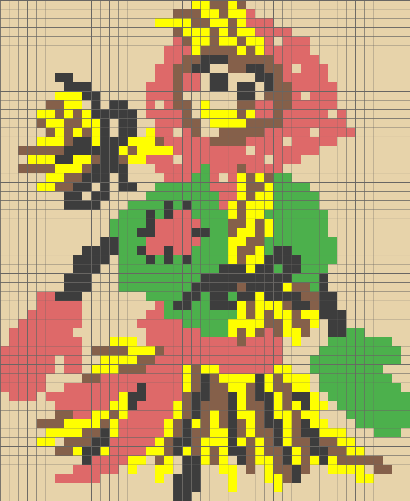 Download Solution For Color Crossme Level - Illustration - Full Size ...