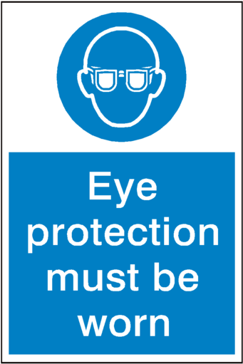 Download Transparent Eye Protection Mandatory Sign - Use Handrail On ...