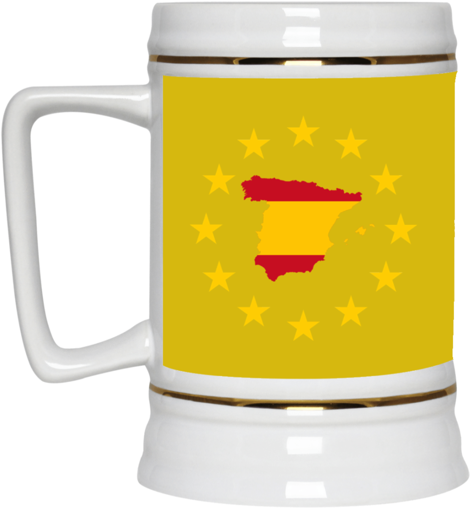 Download Spain Map Inside European Union Eu Flag Mug Cup Gift - Mug ...