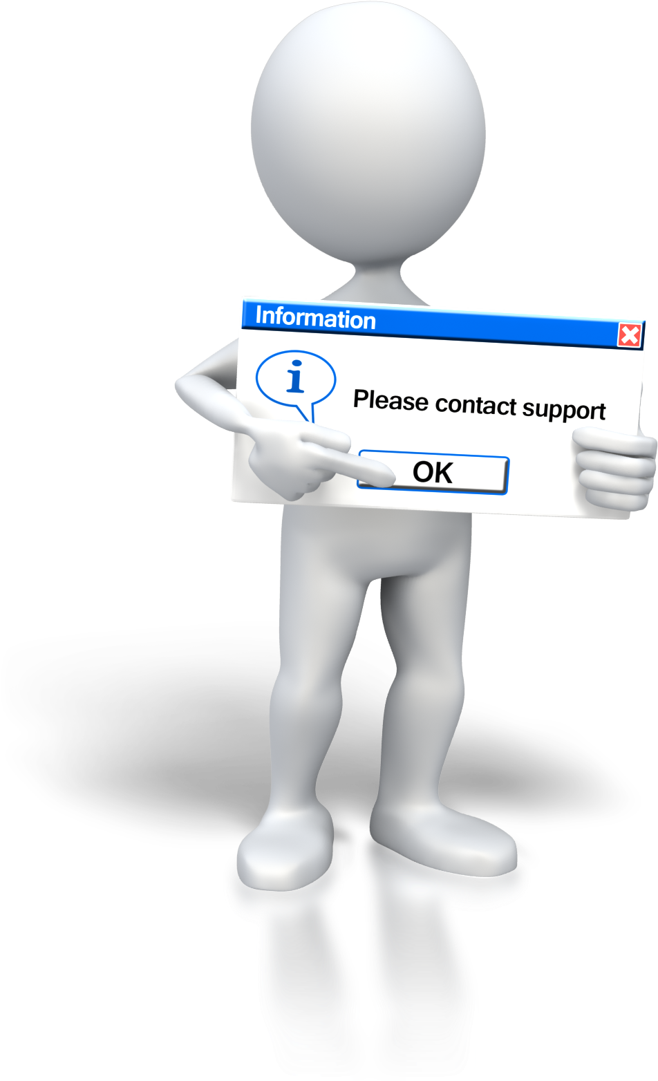Download Stick Figure Contact Support Button 1600 Clr 5645 - Technical ...