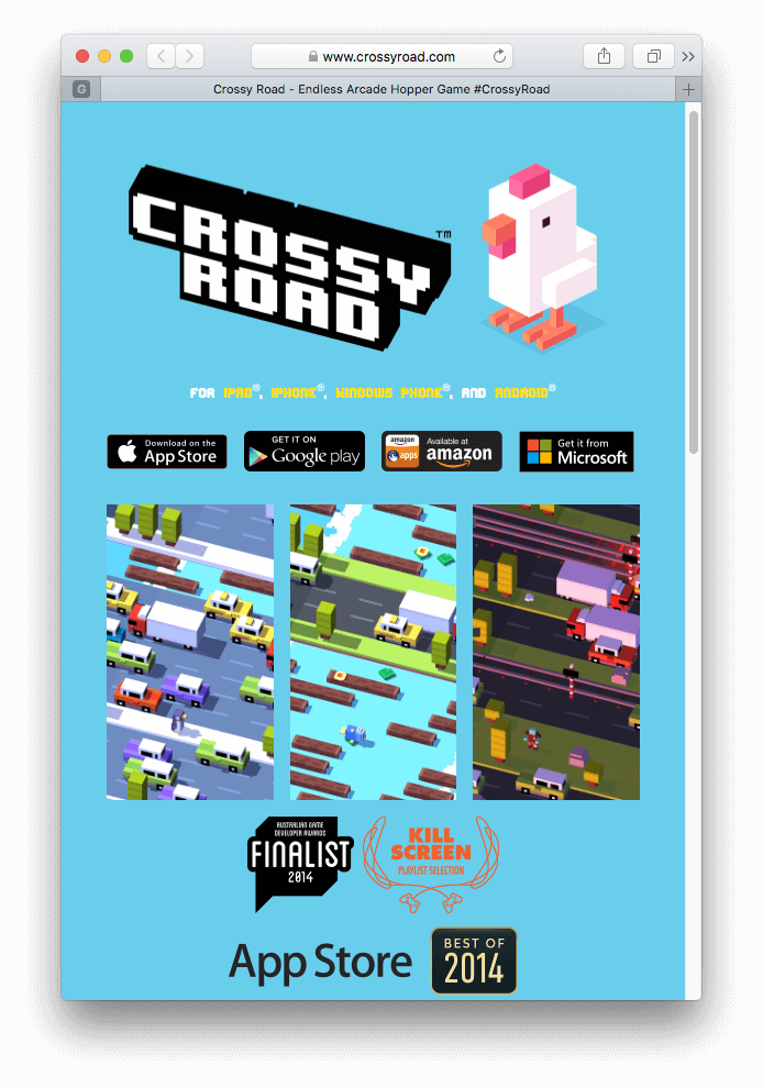 Download This Mobile App Landing Page Lowers The Bar To Increase - Game ...