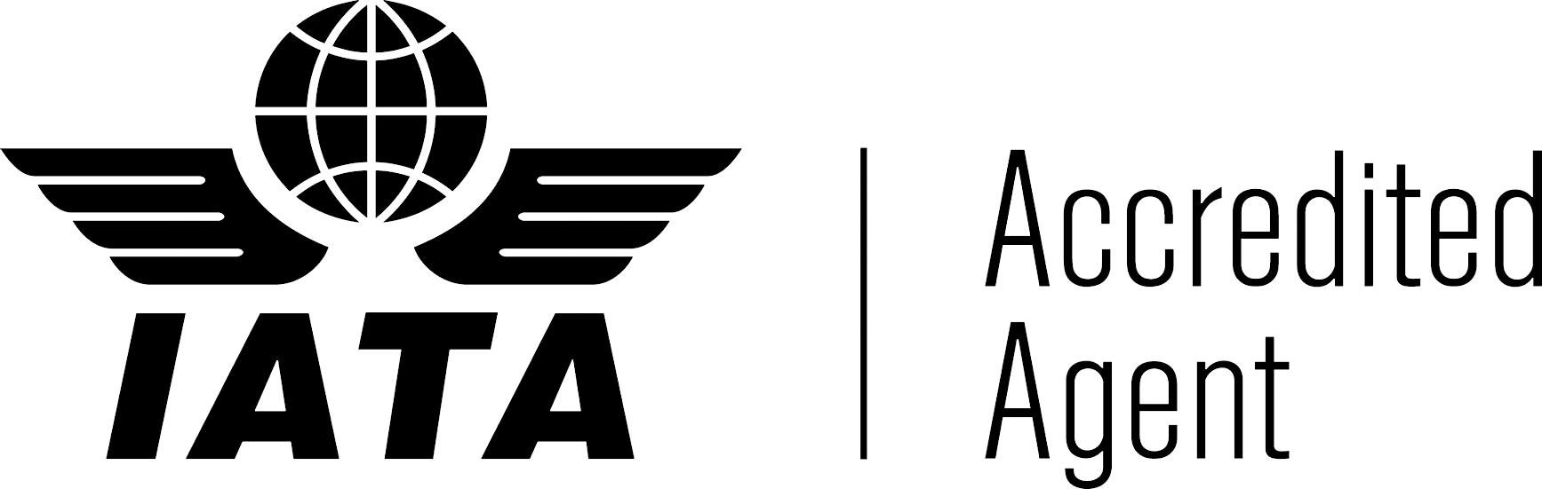 Download Partner Logo - Iata Accredited Agent Logo Black White - Full ...