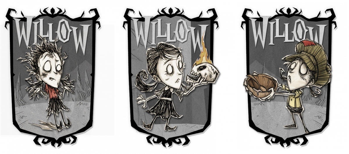 Download 1willow - Don T Starve All Skins - Full Size PNG Image - PNGkit