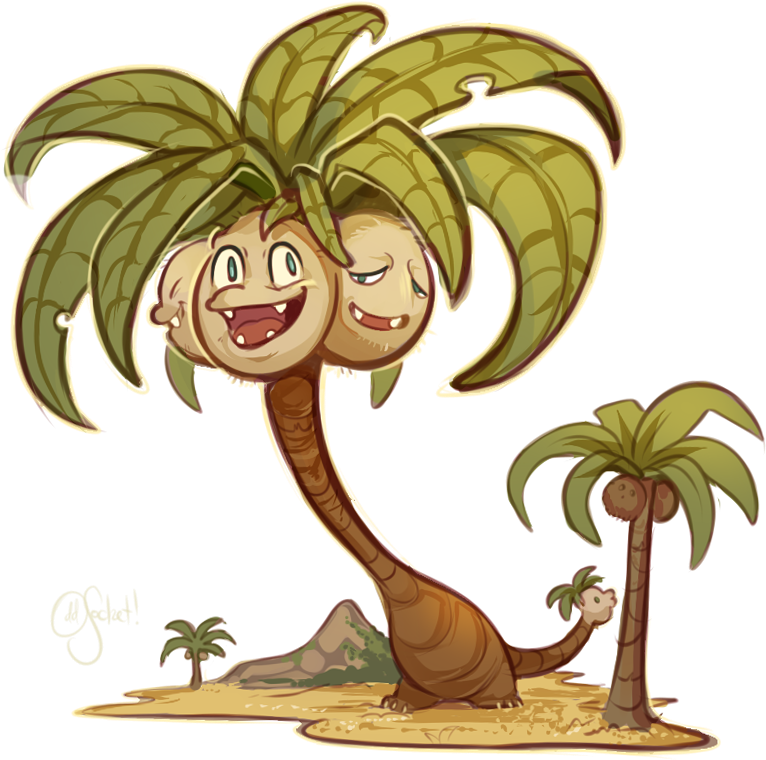 Download Alolan Exeggutor By Oddsocket - Illustration - Full Size PNG ...